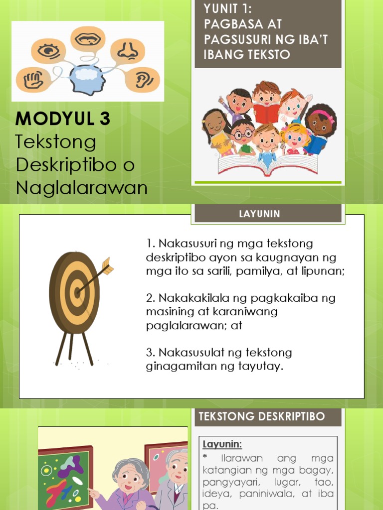 Tekstong Deskriptibo | PDF