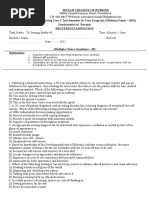 FON MCQs Vital Signs | PDF | Pulse | Blood Pressure
