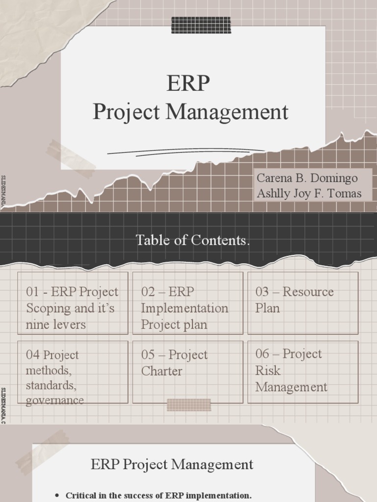 ERP Project Management | PDF | Enterprise Resource Planning | Project ...
