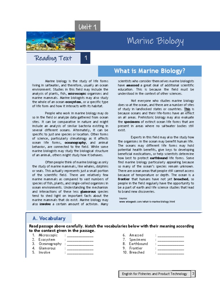 Unit 1 - Fisheries and Product Technology | PDF | Marine Biology | Oceans