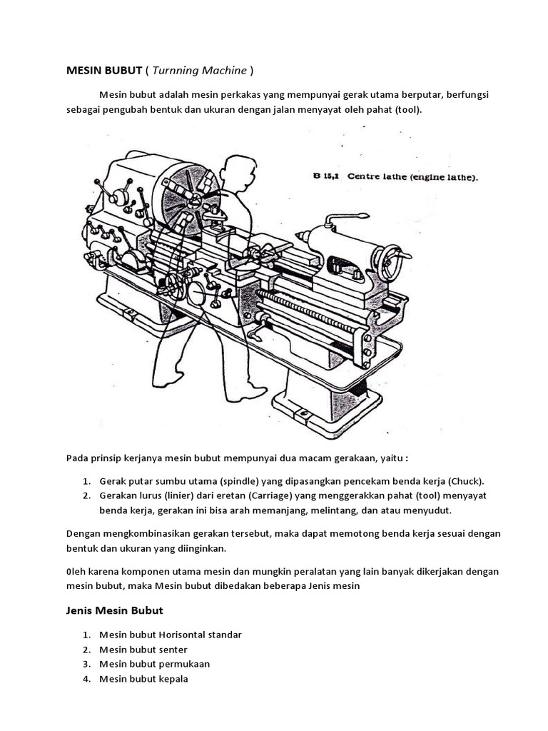 Mesin Bubut 05'21 | PDF | Metode & Bahan Ajar