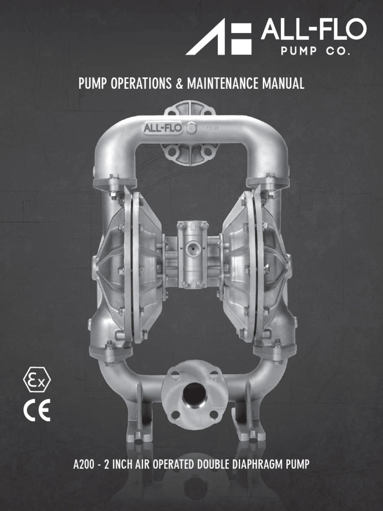 All-Flo Pump Operational Manual | PDF | Pump | Valve
