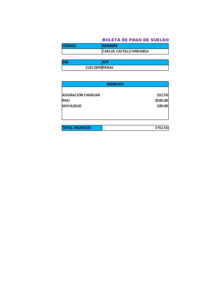 Boletas de Pago Sueldos 2023 | PDF
