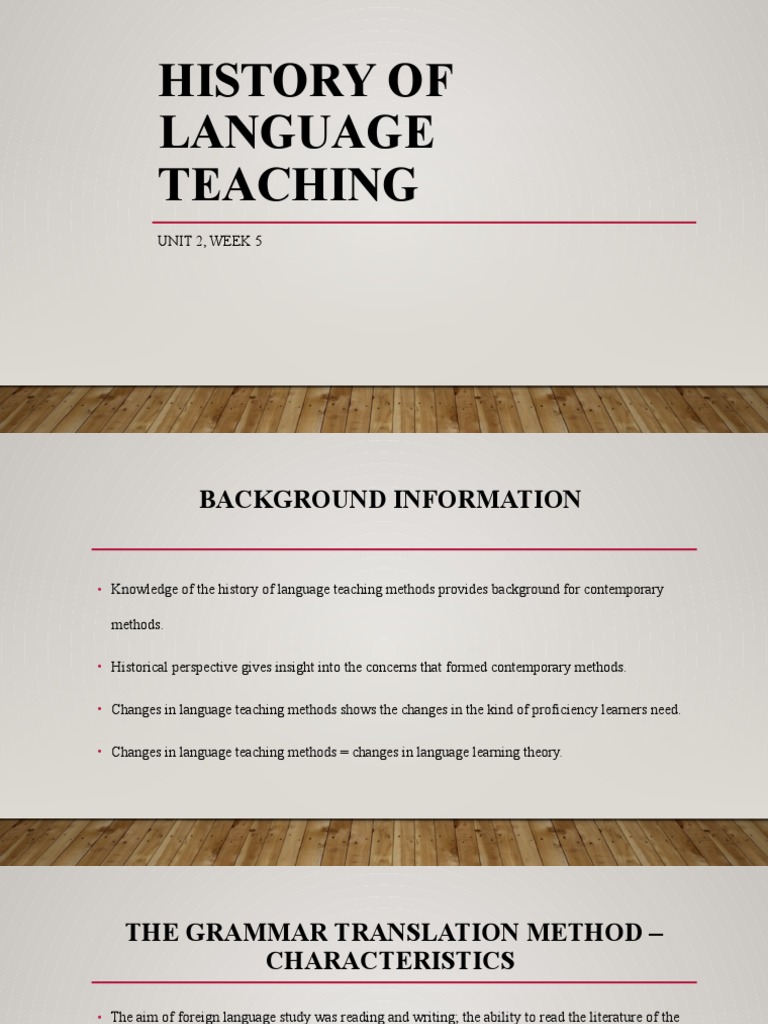 History of Language Teaching | PDF | Language Education | Linguistics