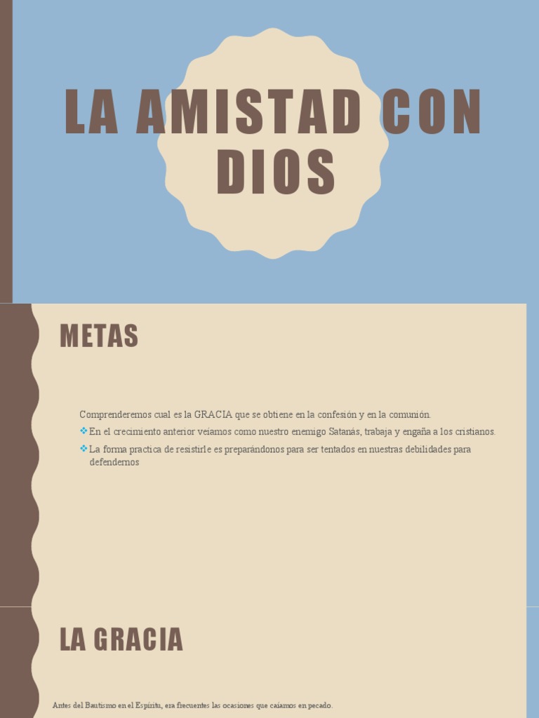 La Amistad Con Dios Pdf