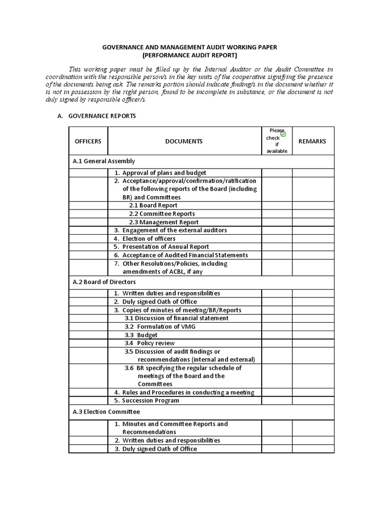 Govt MGT Audit Report Template | PDF | Audit | Auditor's Report