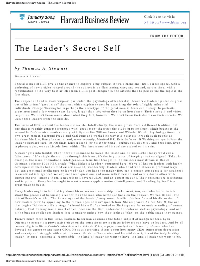 2004 01 Leaders Secret Self | PDF