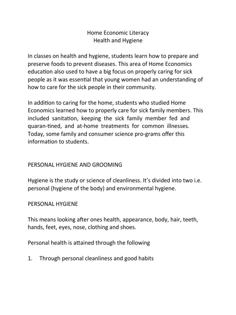 Home Economic Literacy | PDF
