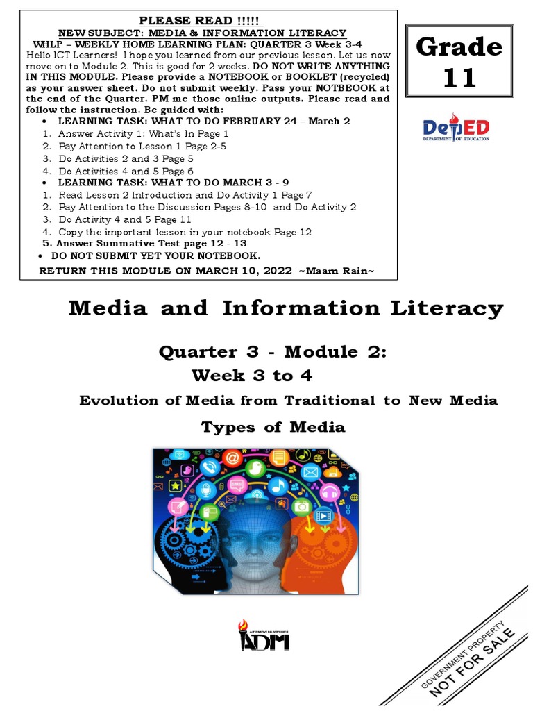 MIL Module 3 Lesson 1-2-FINAL | PDF | Mass Media | News