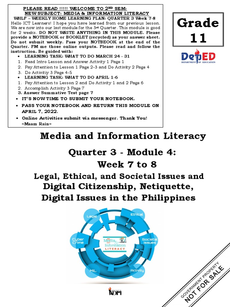 MIL - Module 5 - Lesson 1 and 2-FINAL | PDF | Media (Communication ...