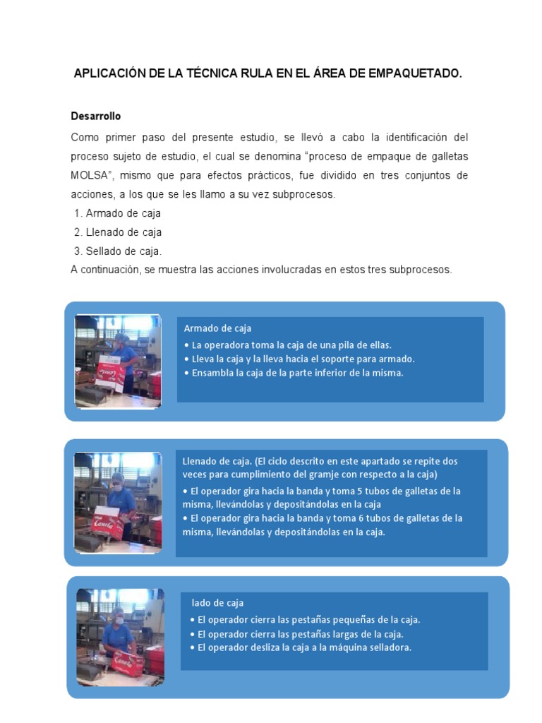 Area de Empaque Rula | PDF | Factores humanos y ergonomía