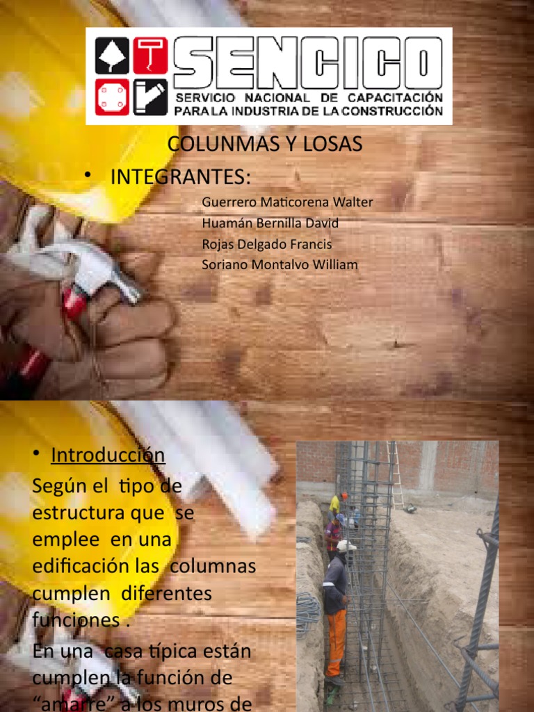 Columnas y Losas: Funciones y Tipos | PDF | Hormigón | Fundación ...
