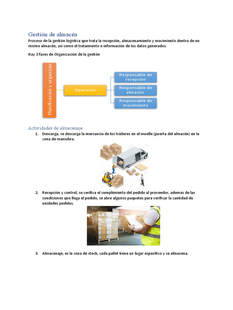 Gestión de Almacén | PDF