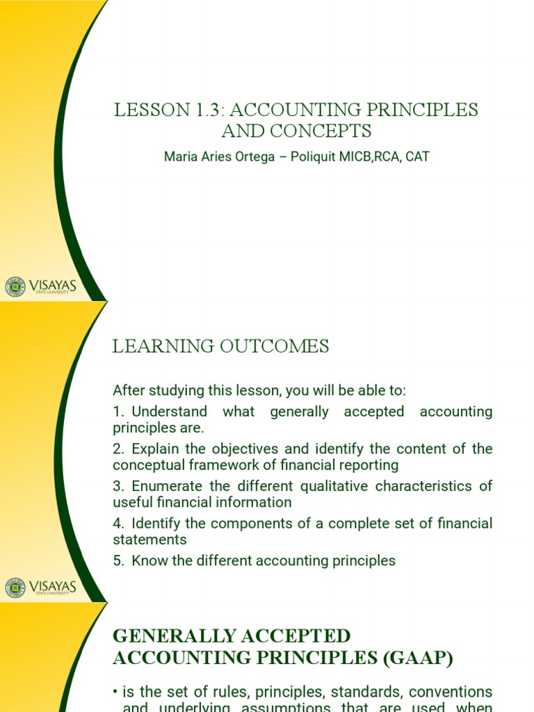 Understanding Accounting Principles and GAAP | PDF | Accounting ...