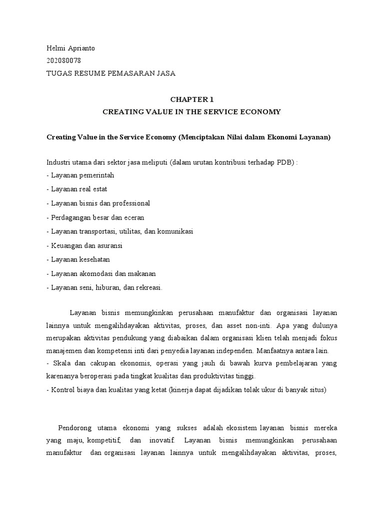 Helmi Aprianto Resume Chapter 1 | PDF