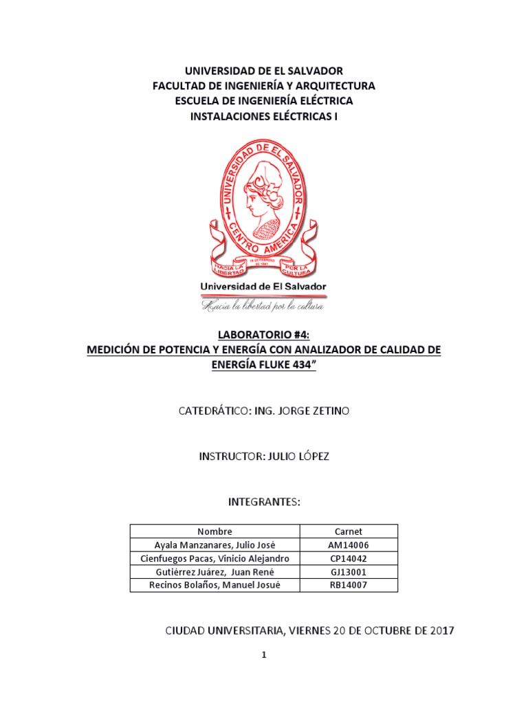 Lab 4 Pdf Energia Electrica Corriente Eléctrica