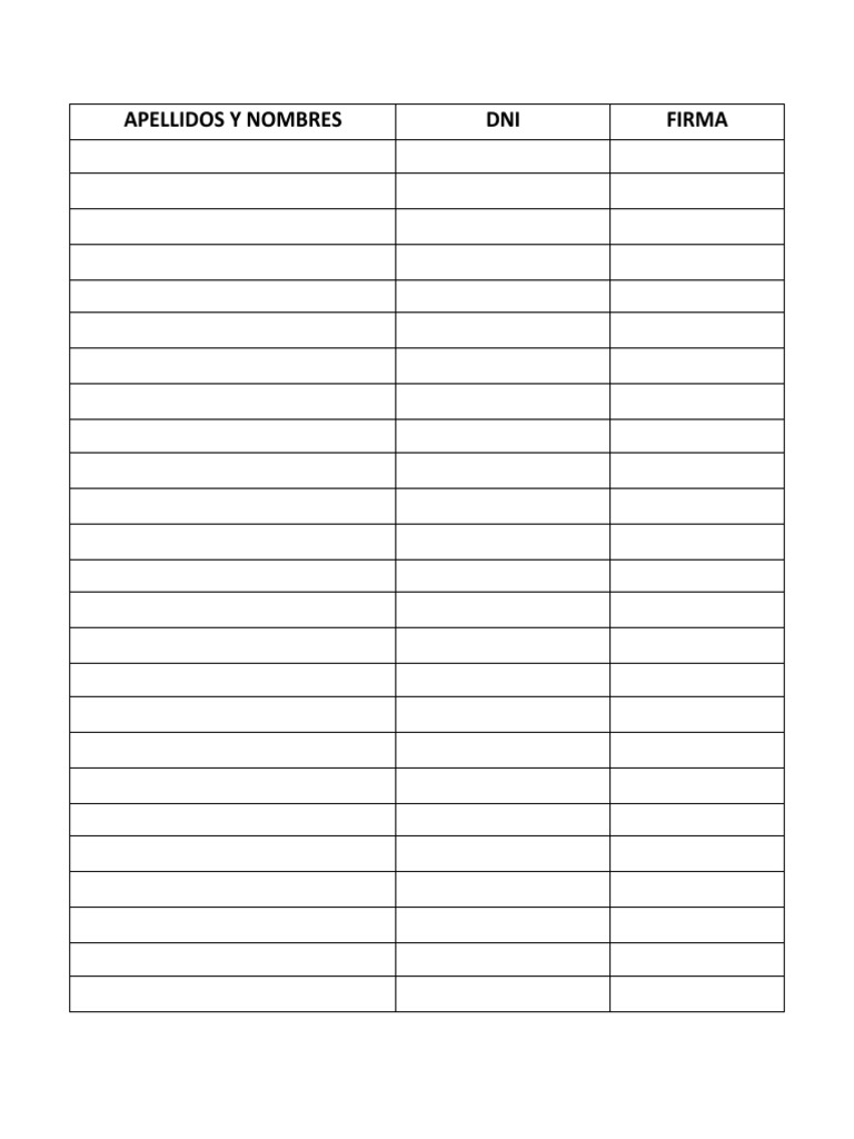 Apellidos y Nombres | PDF