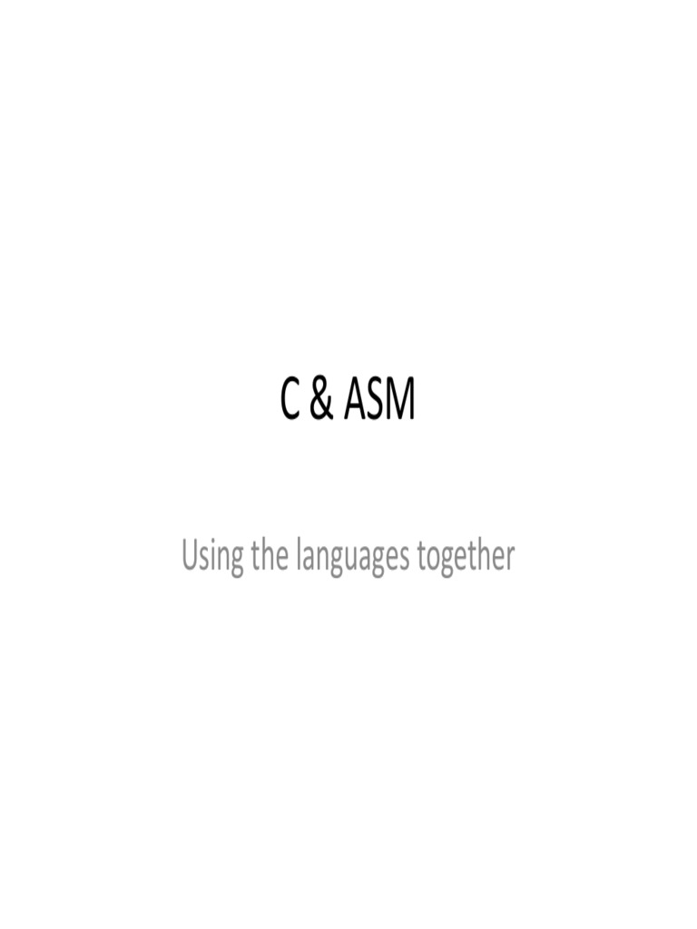 E91 (11) C&asm | Descargar gratis PDF | Assembly Language | C (Programming Language)