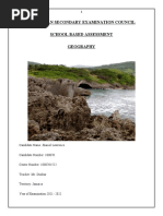 Geography Sample SBA | PDF | River | Rock (Geology)