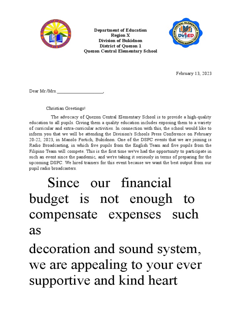 Solicitation Letter | PDF