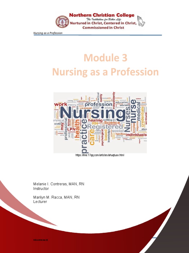 Funda MODULE 3 | PDF | Nursing | Profession