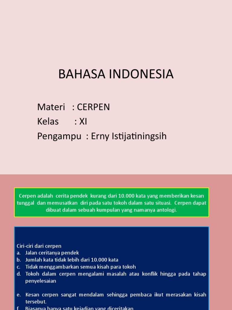 PPT CERPEN | PDF