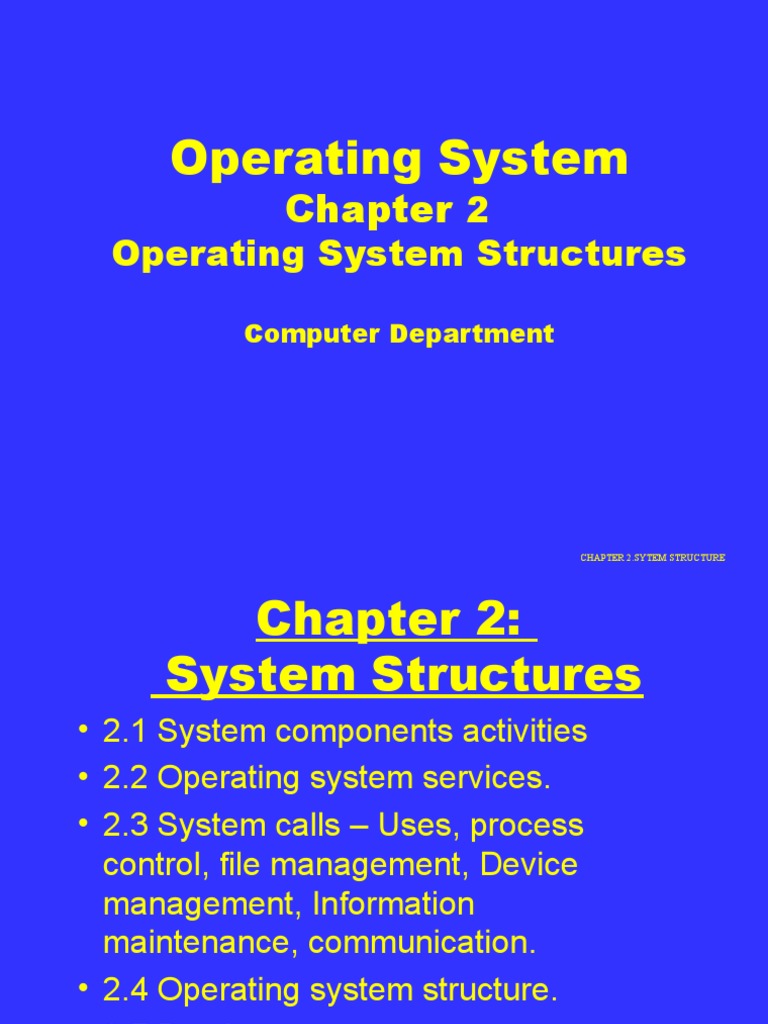 CM Os 5sem Chapter2 | PDF | Operating System | Computer Data Storage