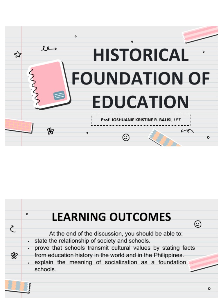 Historical Foundation of Education | PDF | Schools | Socialization