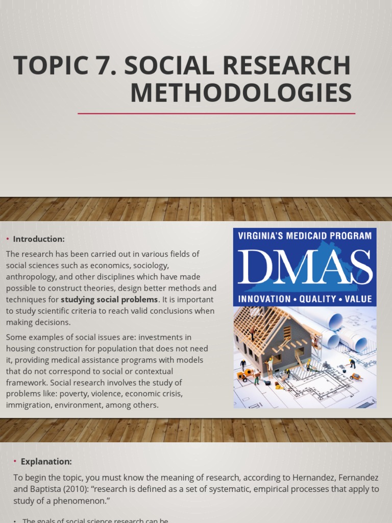 Topic 7. Social Research Methodologies | PDF | Methodology ...