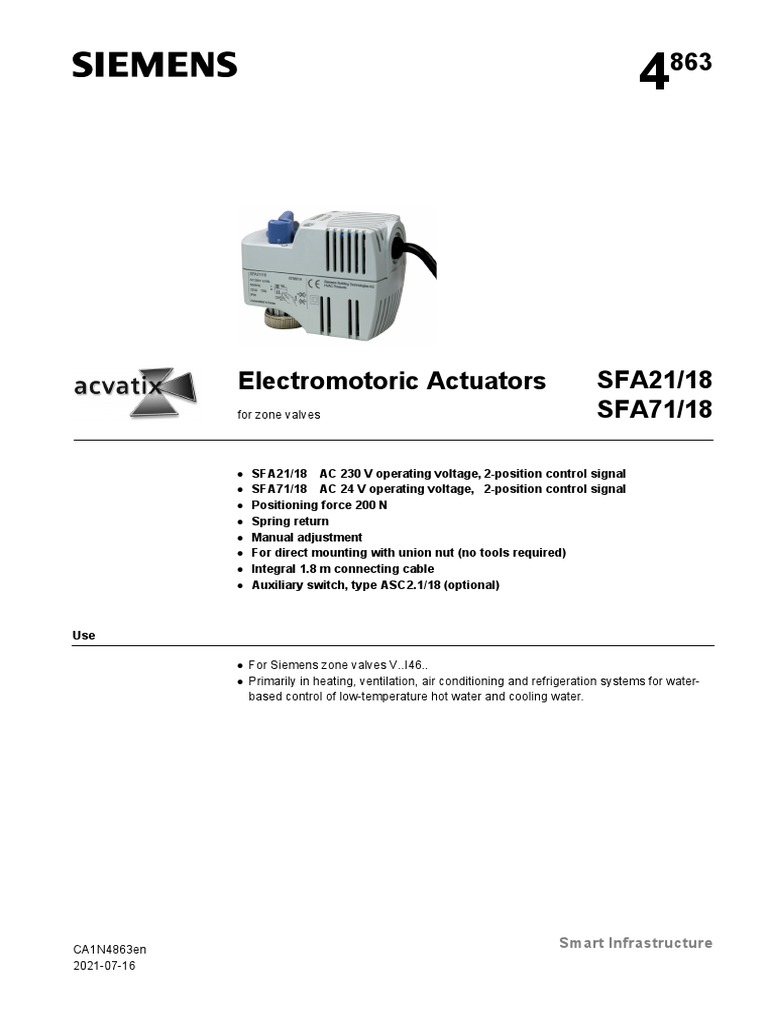 Siemens CAT 10494 - en | PDF | Valve | Switch