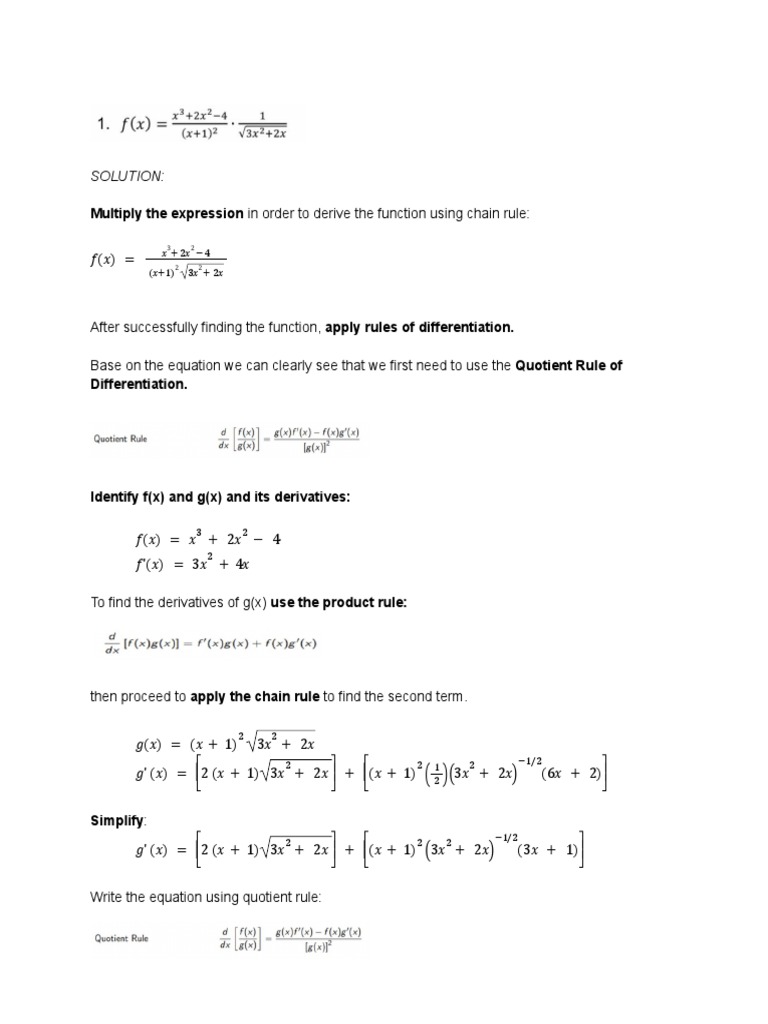 Bcal Part 1 - #1-2 | PDF | Derivative | Mathematics