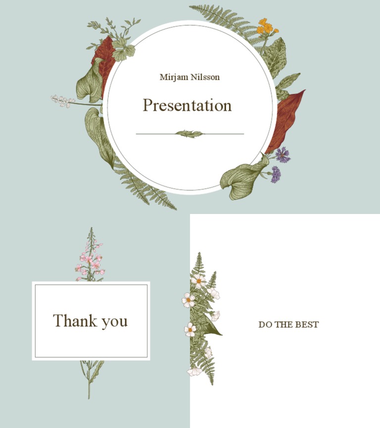 Presentation: Mirjam Nilsson | PDF