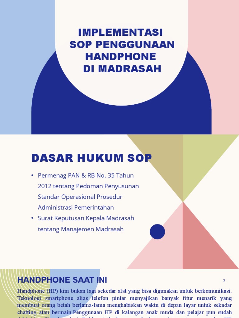 Implementasi SOP Penggunaan HP | PDF | Kesehatan Holistik