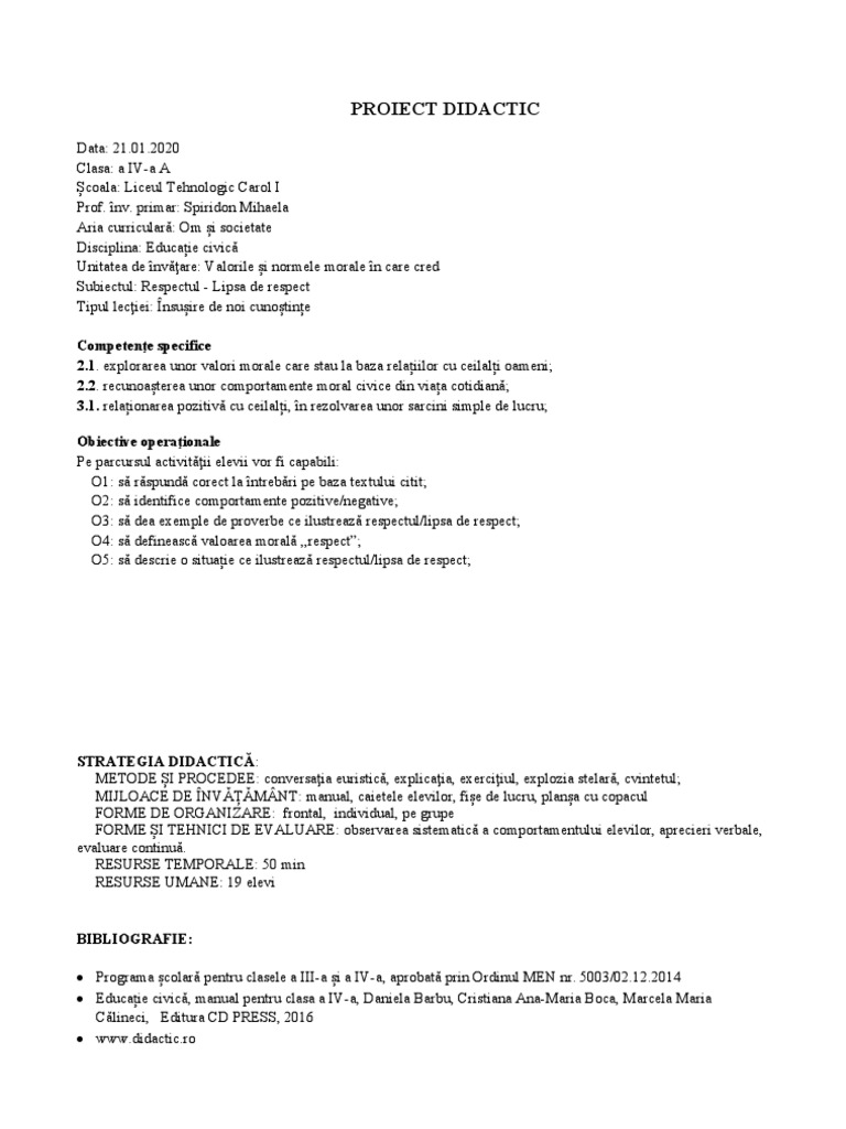 Ed. Civica Cls IV | PDF