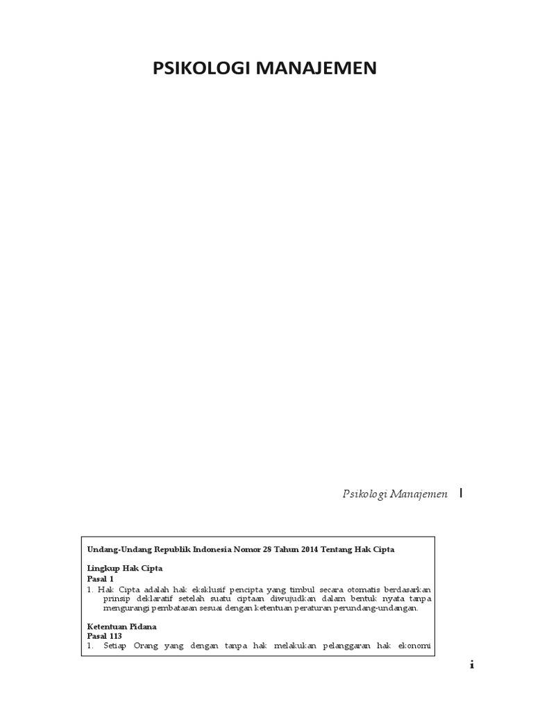 Rusmini - Psikologi Manajemen | PDF