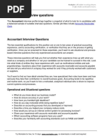 Junior Accountant Questionnaire | PDF