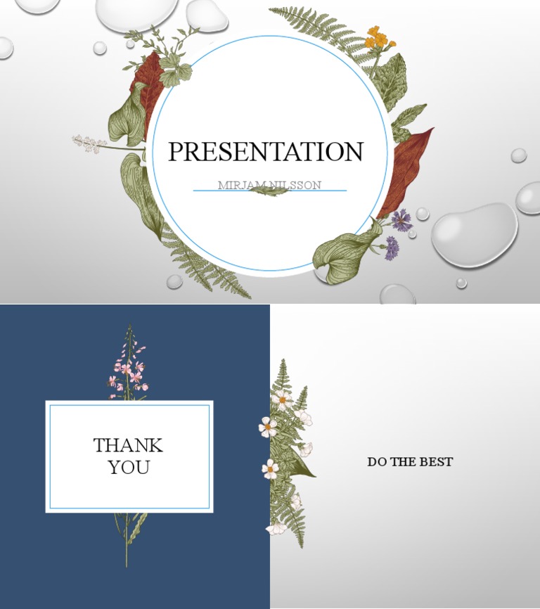 Presentation: Mirjam Nilsson | PDF