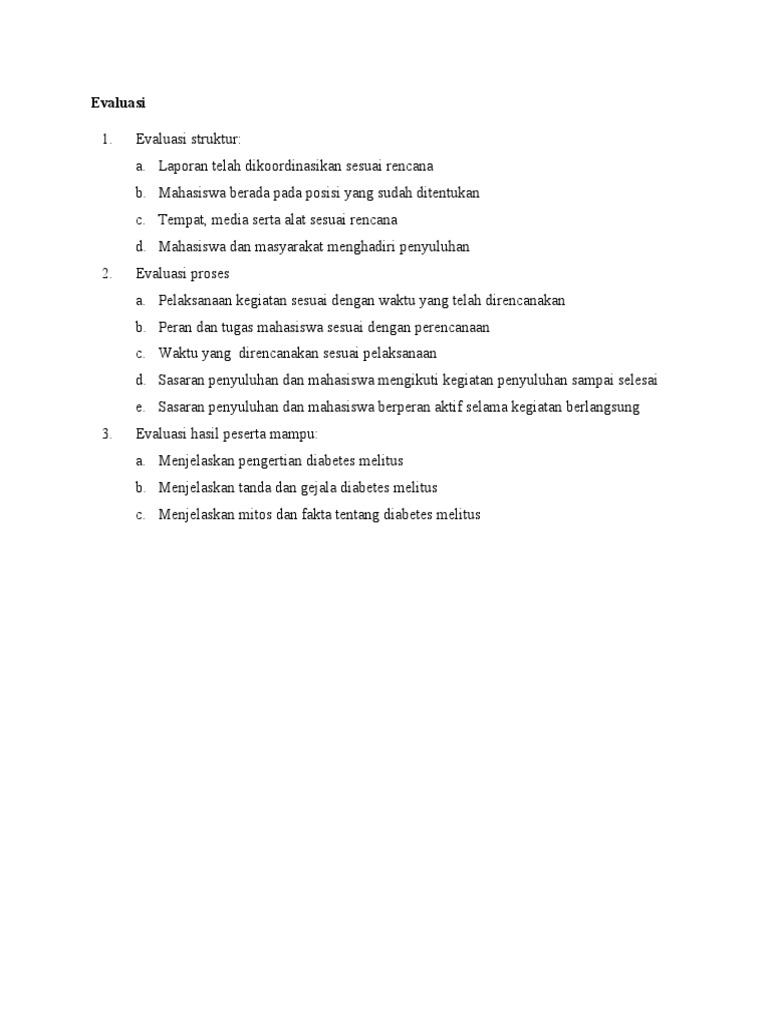 Evaluasi SAP | PDF