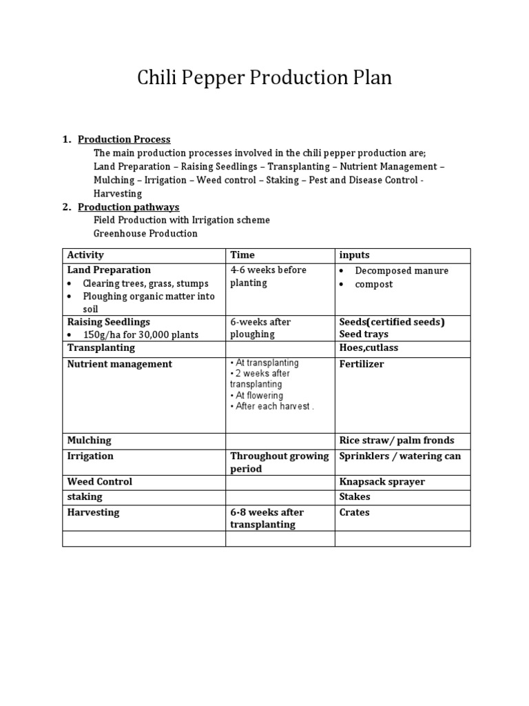 A Comprehensive Guide to Successful Chili Pepper Production Through ...