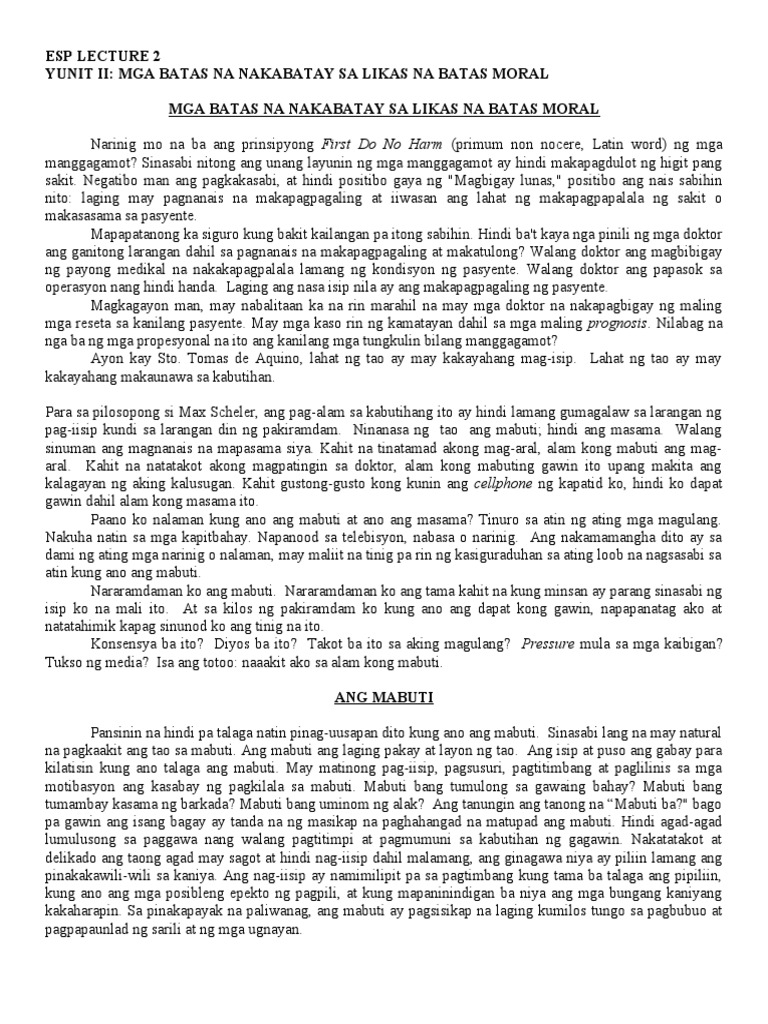 Esp Lecture 2 Pdf