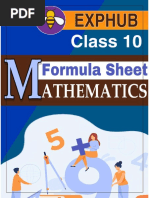 Maths FORMULA SHEET Class 10th (Prashant Kirad) | PDF | Factorization ...