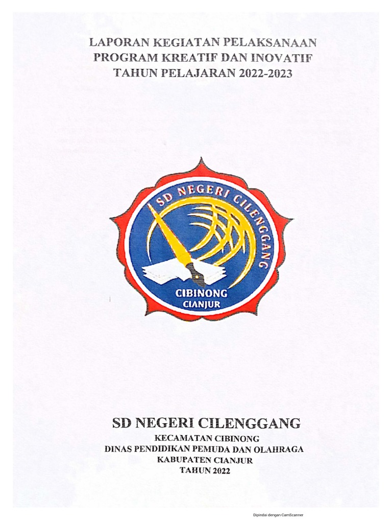 Laporan Kegiatan Pelaksanaan Program Kreatif Dan Inovatif | PDF