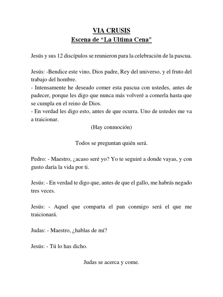 Libreto Viacrusis PJ | PDF | Jesús | Barrabás