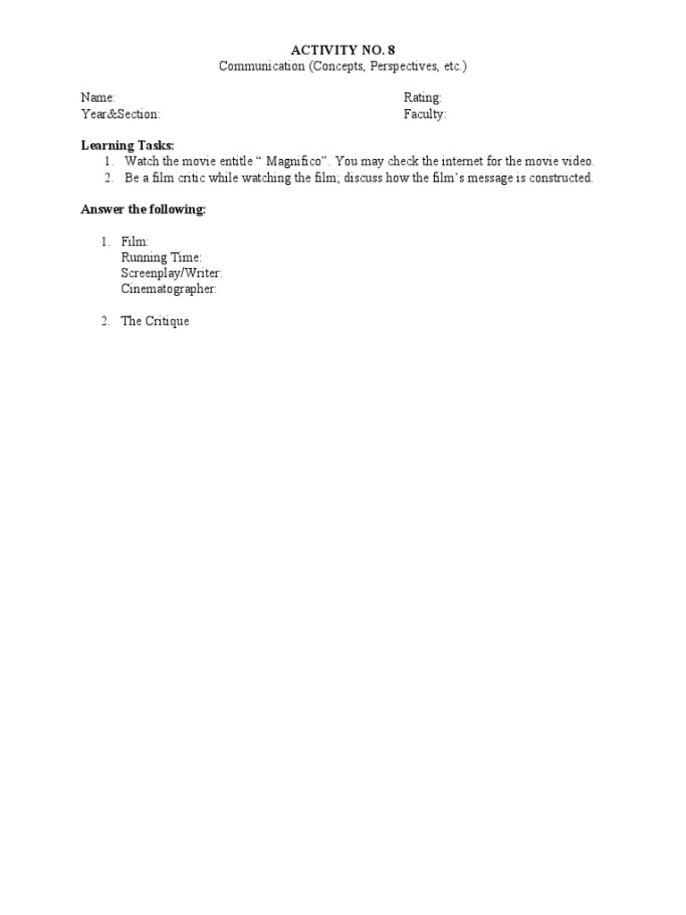 Activity No 2-Media | PDF | Philippines | Entertainment