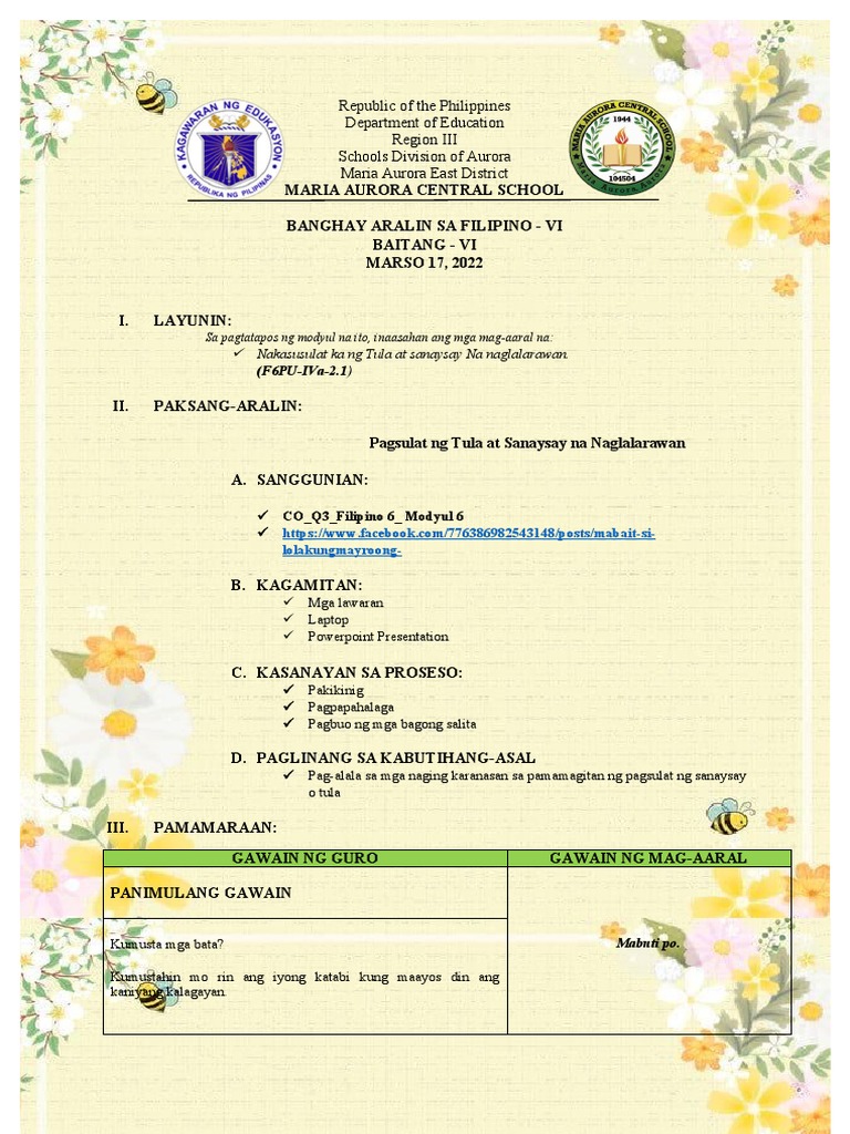 Filipino Week 6 | PDF