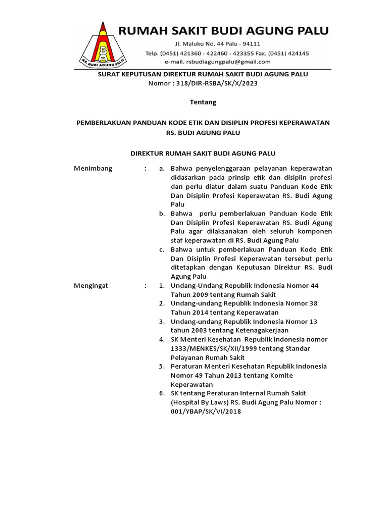 Sk Kode Etik Dan Disiplin Profesi Pdf