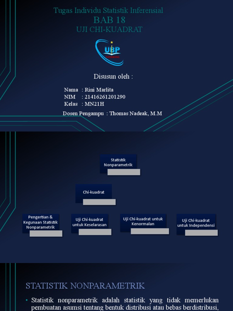 BAB 18 Chi-kuadrat-Rini Marlita | PDF