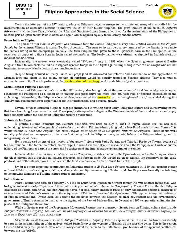 Module 3 - Filipino Approaches in The Social Science | PDF ...