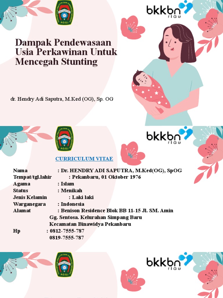 Dr. Hendry, SP - Og - Dampak Pernikahan Dini Terhadap Kesehatan ...