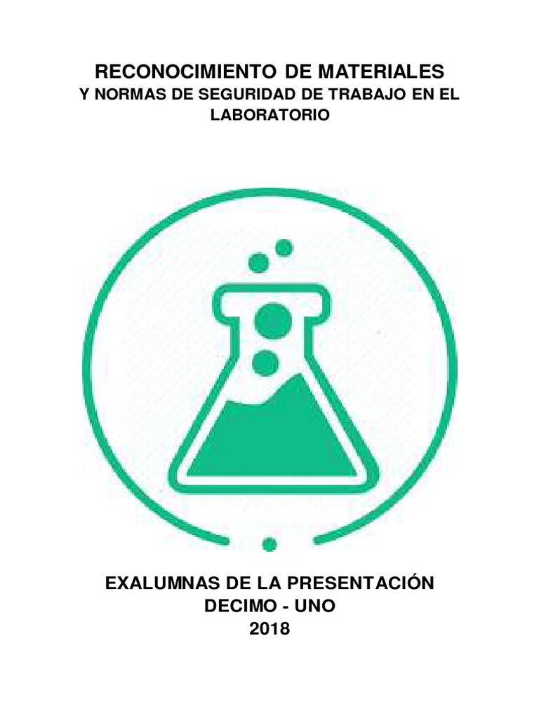 Reconocimiento de Materiales: Y Normas de Seguridad de Trabajo en El Laboratorio | PDF | Ácido ...